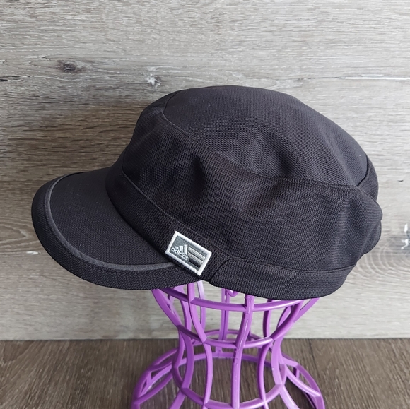 adidas | Accessories | Adidas Black Cadet Military Style Hat Osfa ...
